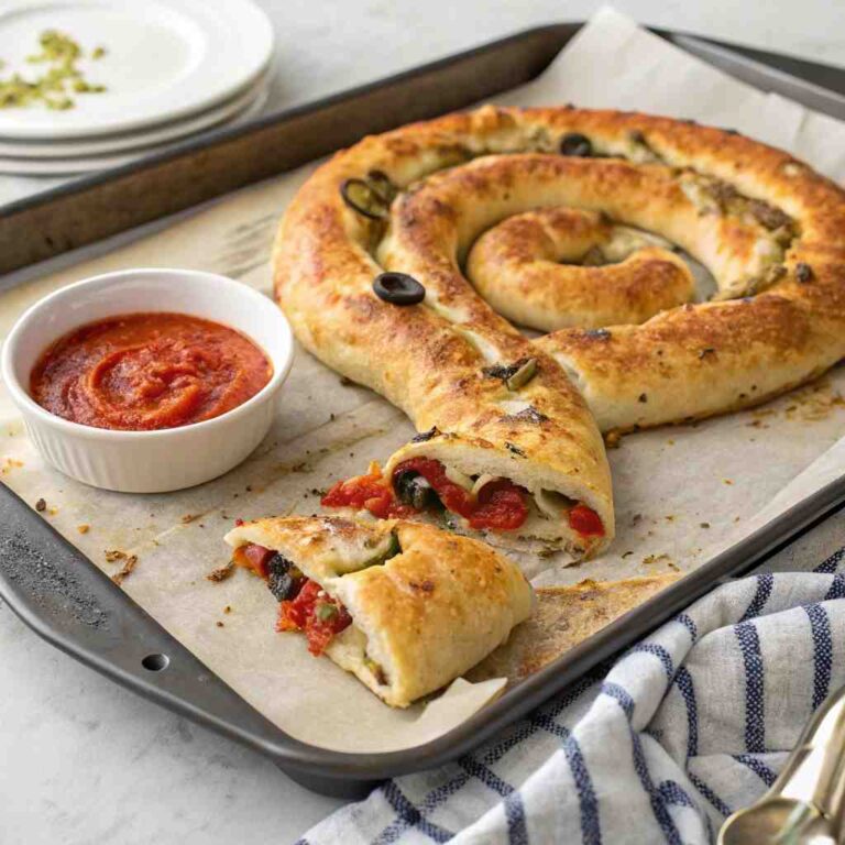 Giant Snake Calzone - FoodBoom